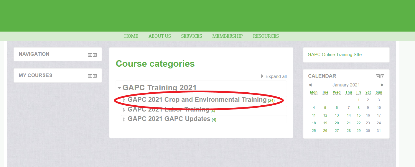 Online Training Instructions - GAP Connections